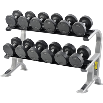York Pro-Style Dumbbell Set & Rack 27.5kg-50kg - Chandler Sports